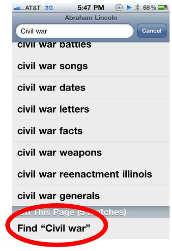 How to Search for Text Within a Web Page on the iPhone & iPad – Art of ...