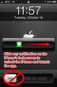 iPhone Tip: Slide a Notification to Unlock the iPhone and Launch the ...